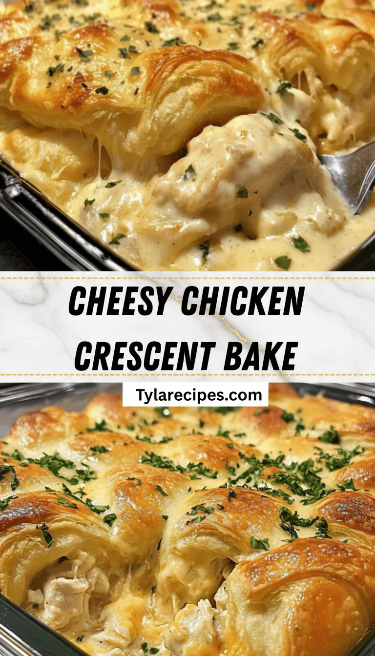 Cheesy Chicken Crescent Bake – Tasty By Nora