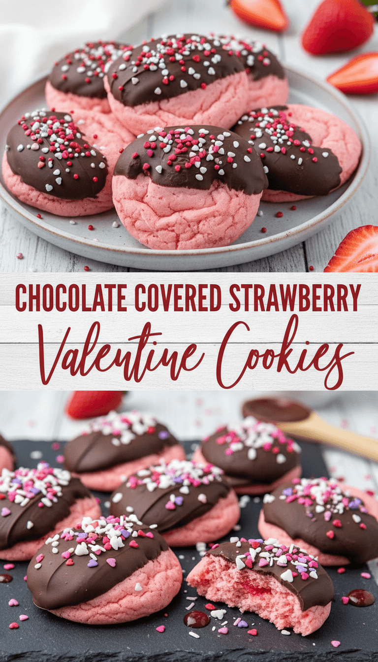 Chocolate Covered Strawberry Cookies – Tasty By Nora