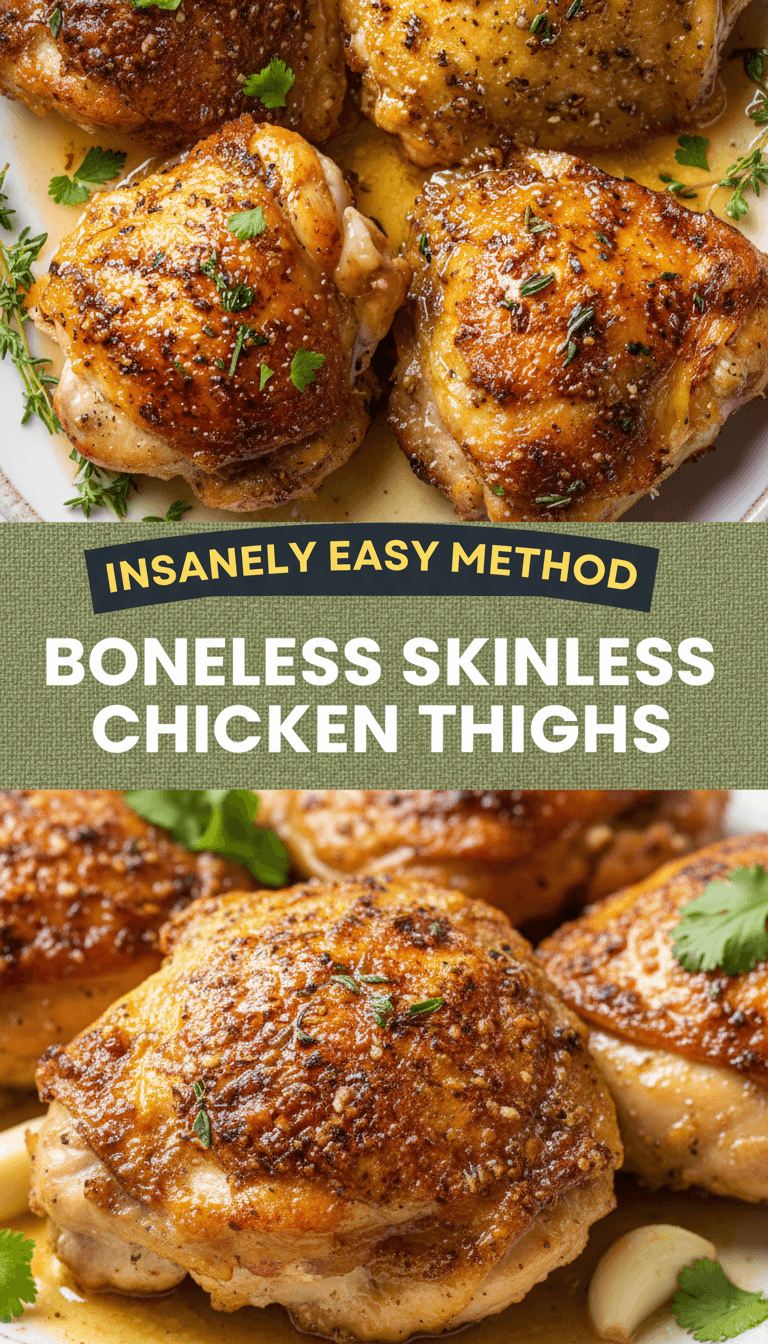 Honey Garlic Boneless Skinless Chicken Thighs – Tasty By Nora