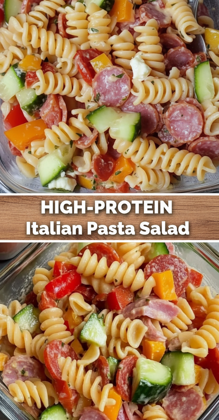 High-Protein Italian Pasta Salad – Tasty By Nora